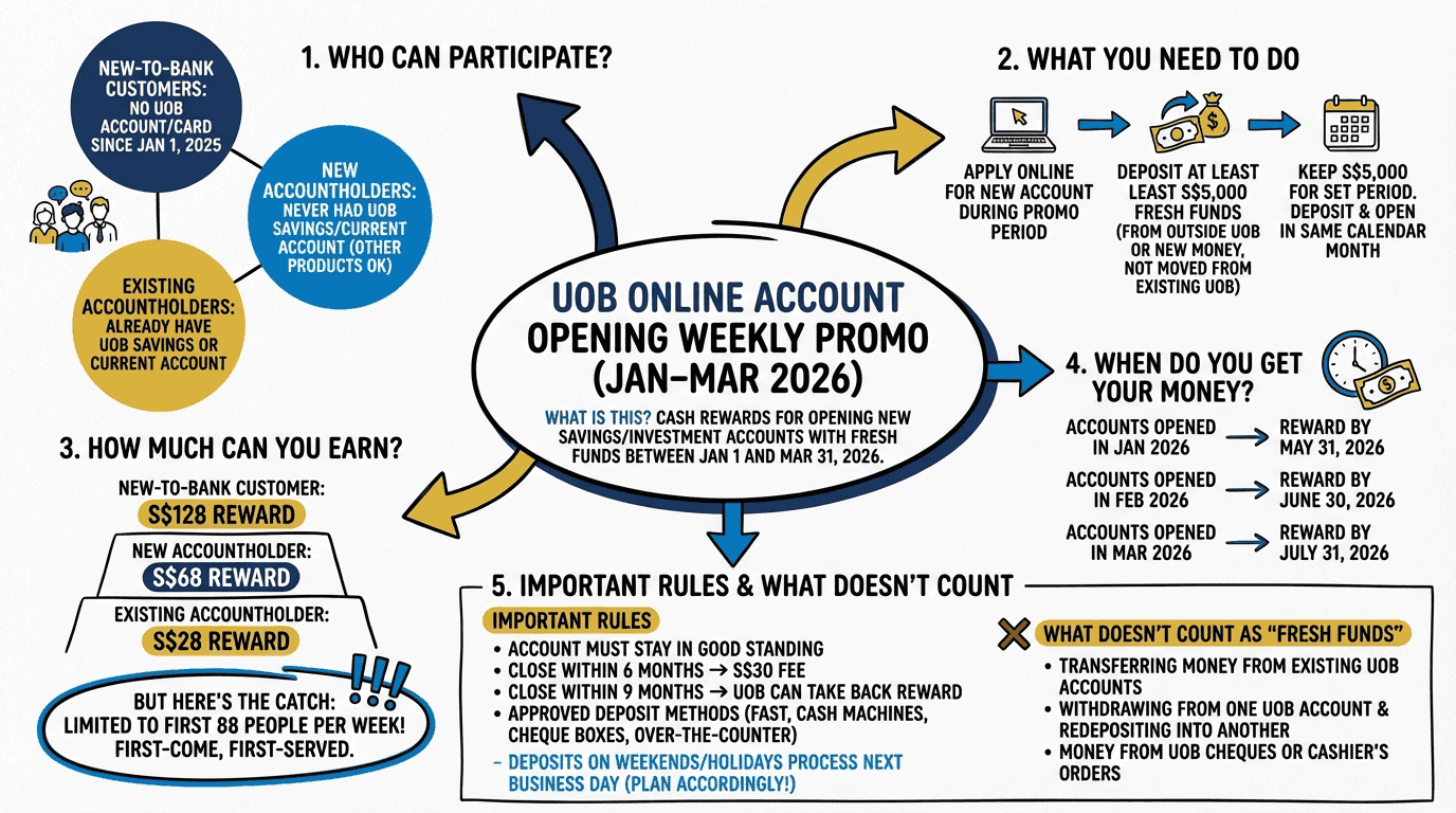 UOB Online Account Opening Weekly Promo (Jan–Mar 2026): Should You Jump ...